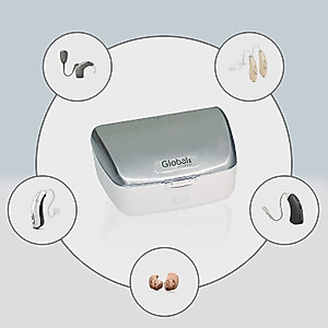 Global II by Dry & Store | Electric Hearing Aid Dehumidifier with UV-C Lamp Sanitizer