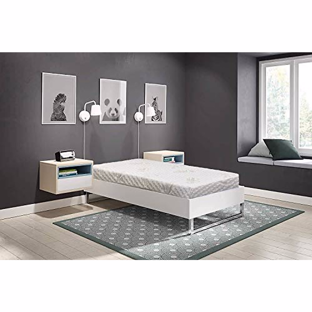 Foamma 6” x 30” x 72” High Density Foam Bunk Mattress, Organic Cotton Cover, Made in USA, Comfortable, CertiPUR-US Certified