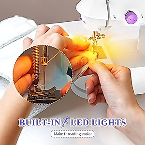 KPCB Tech Mini Sewing Machine for Beginners with 42 PCS Sewing Kit