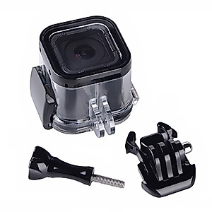 Suptig Replacement Waterproof Case Protective Housing for GoPro Hero Session Hero4 Session Hero5 Session Camera for Underwater Use Water Resistant up to 196ft (60m)