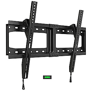 HOME VISION Tilt TV Wall Mount for Most 32-75 Inch TVs Universal Low Profile Fixed TV Bracket Max VESA 600x400mm Holds up to 165lb Wall Stand Fit 16”-18”-24” Studs Quick Release Lock TV Mount