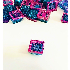 Handmade Resin R4 Keycap Jewelry Blue Pink 2.0 for Cherry MX RGB Gaming Mechanical Keyboard