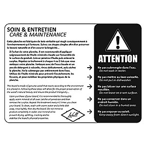 Labell Wood Cutting Boards - Medium Canadian Maple Chopping Board with Handle for Meats, Vegetables, Fruits, and Cheeses - Paddle Board Perfect for Carving, Serving, and Charcuterie (8" x 16" x 0.75")