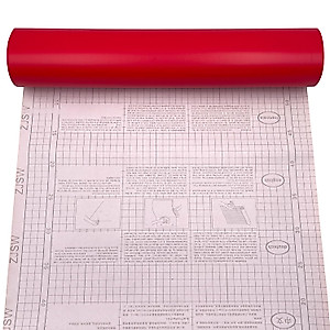 Yifely Red Drawer Paper Solid Color Adhesive Shelf Liner Locker Sticker 17.7 Inch by 9.8 Feet