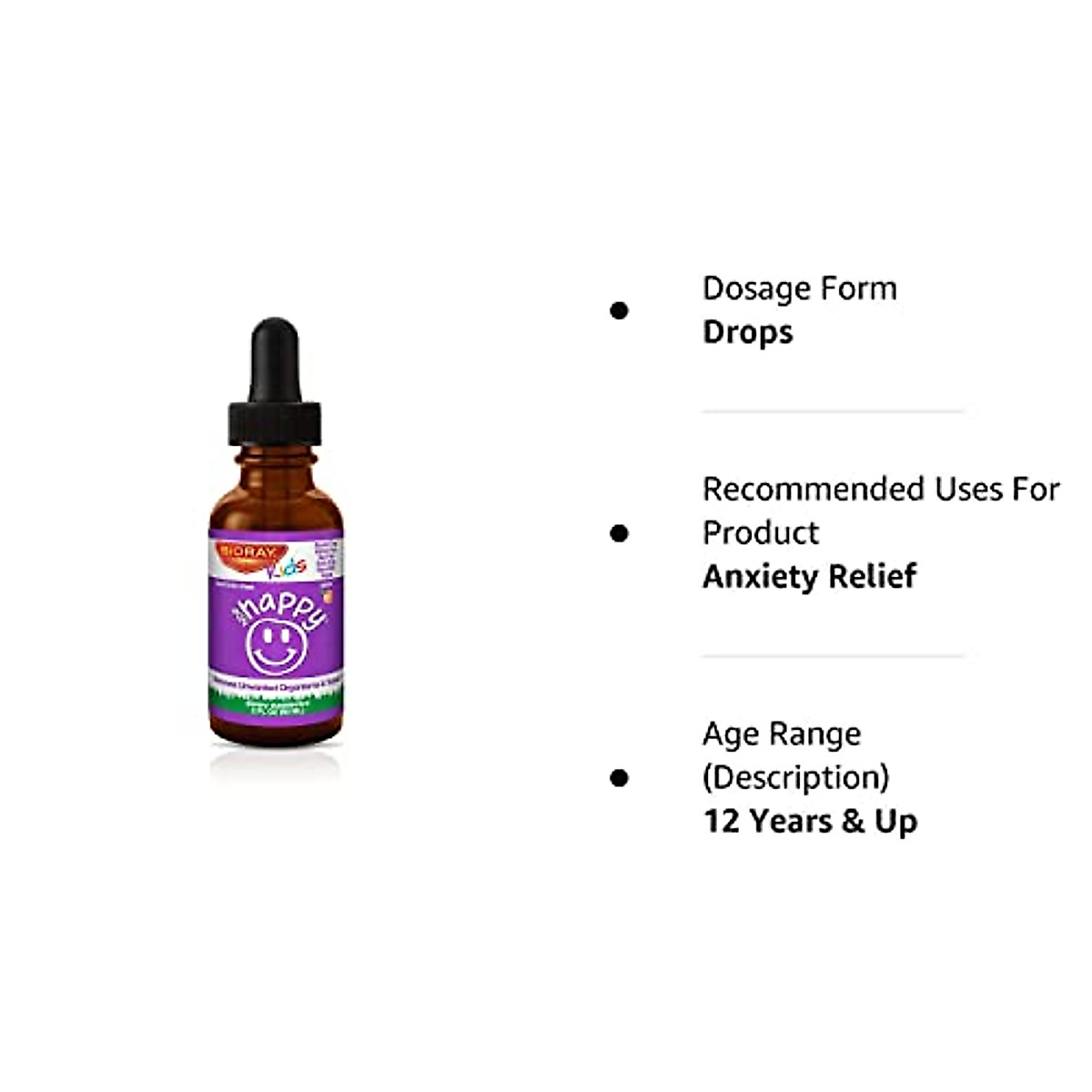 BIORAY Kids NDF Happy, Peach - 2 fl oz - 1-2 Month Supply