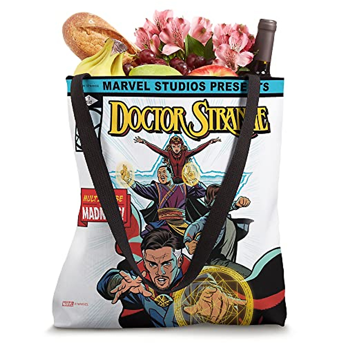 Marvel Doctor Strange Multiverse of Madness Comic Cover Tote Bag