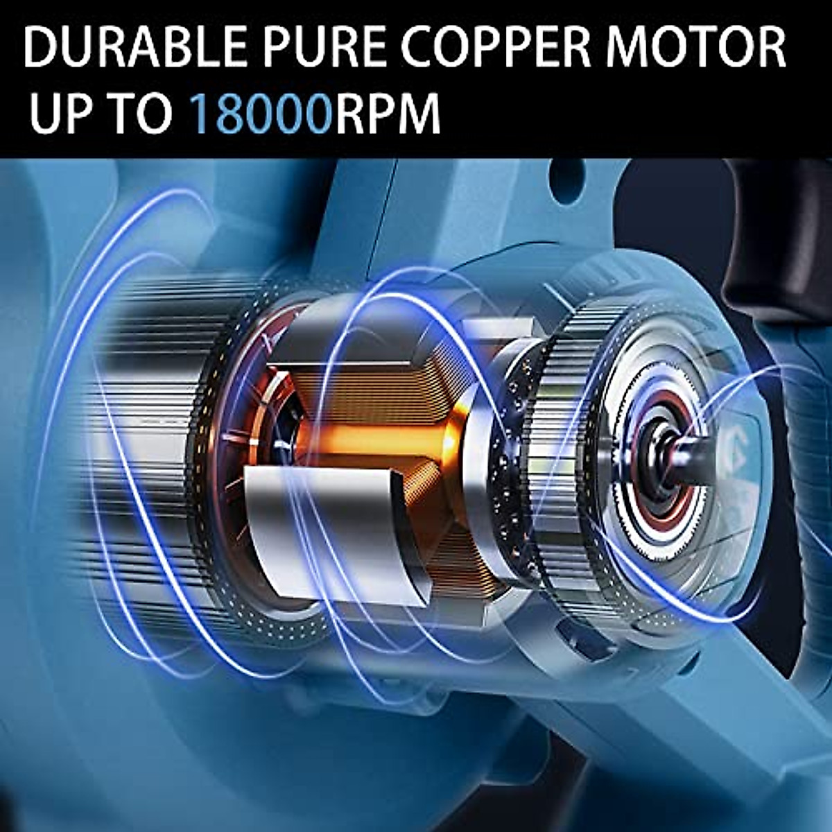 Cordless Leaf Blower, GOWAACHO 21V 2-in-1 Electric Handheld Sweeper/Vacuum with 2*4.0Ah Rechargeable Battery & Charger for Blowing Leaf, Cleaning Dust, Car, Computer Host, Small Trash