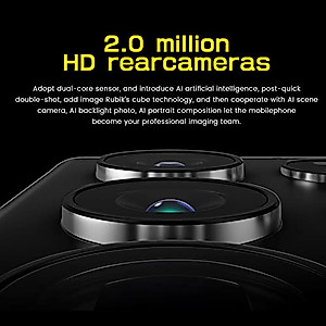 Bewinner S22 Unlocked Smartphone, 5.0in HD Screen 2GB RAM 32GB ROM Dual SIM Card 3G Cellphone with Face Recognition for Android 6.0(Light Blue)