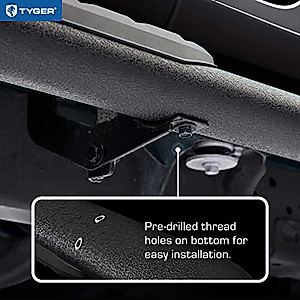 Tyger Auto 3.5" Rider Running Boards Compatible with 2019-2023 Ford Ranger | Supercrew Cab | TG-SS2F35148 | Side Step Rail Nerf Bars