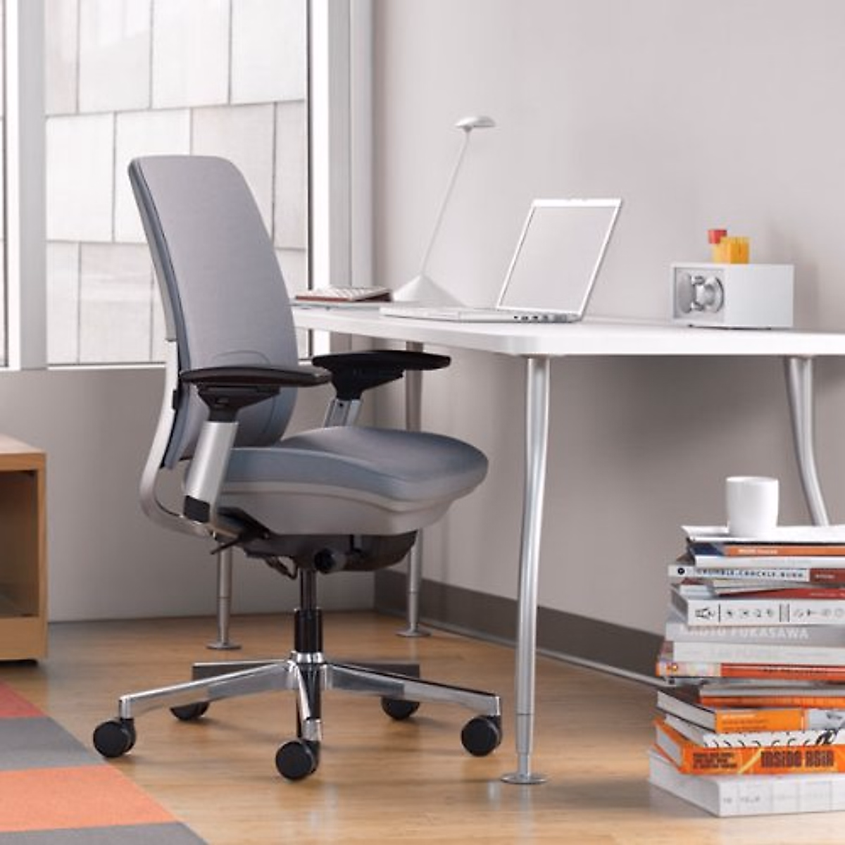 Steelcase Amia Fabric Chair, Gray