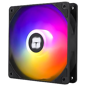 Thermalright TL-C12C-S CPU Fan 120mm ARGB Case Cooler Fan, 4pin PWM Silent Computer Fan with S-FDB Bearing Included, up to 1550RPM Cooling Fan