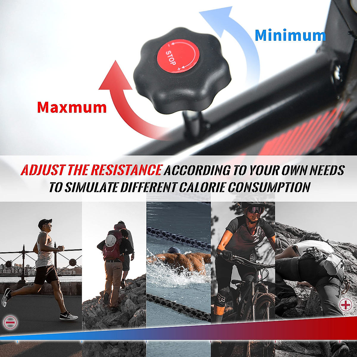 Exercise Bike Stationary Indoor Cycling Bike, Belt Drive with Heart Rate, Soft Adjustable Seat, 3 Modes Handlebar, Tablet Holder, 36LBs Flywheel Stable Quiet Smooth for Man Women Home Cardio Workout