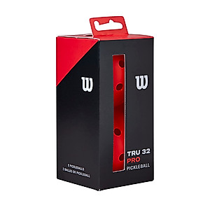 WILSON TRU 32 Pro Pickleballs - 2 Pack, Red