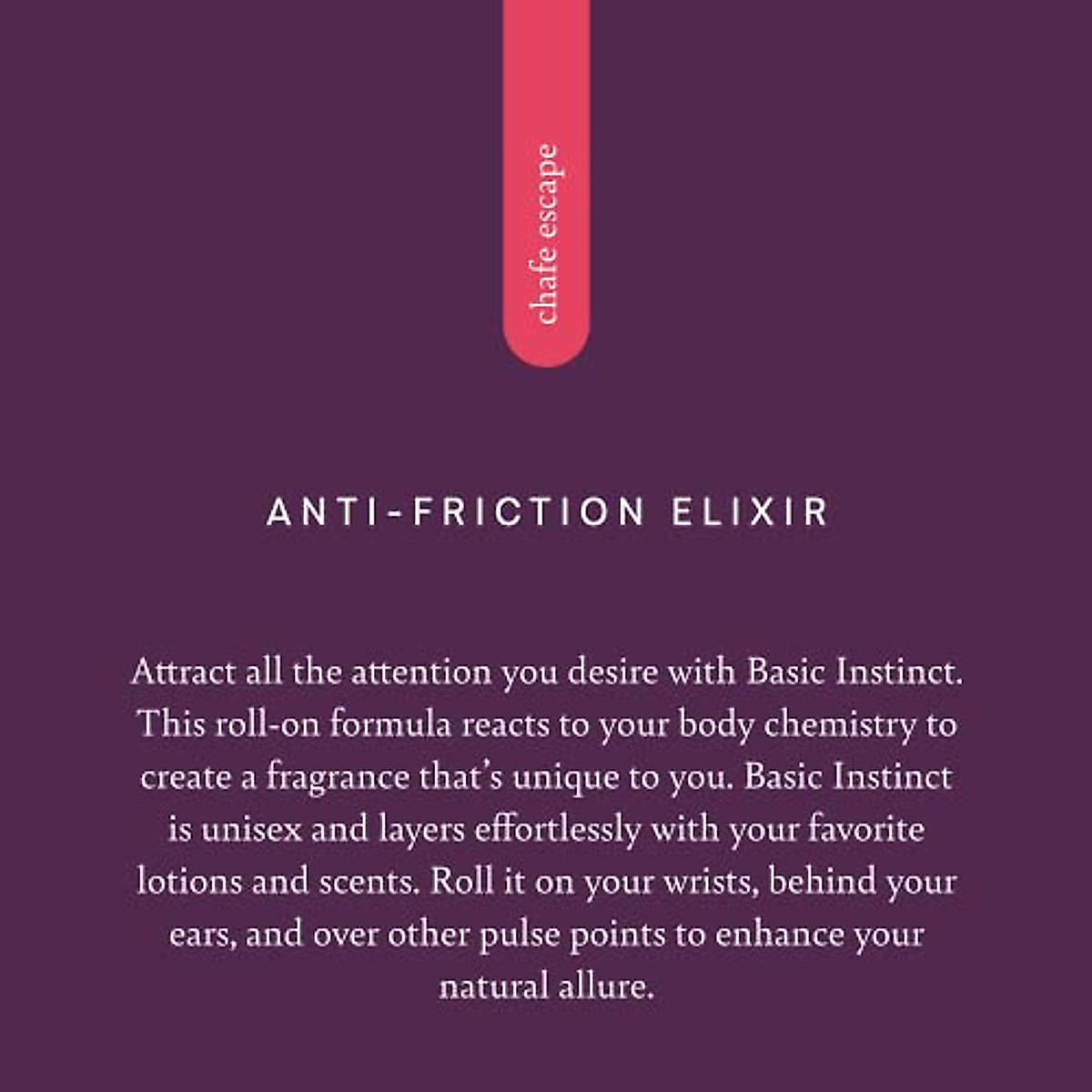 Pure Romance Chafe Escape, Protective Anti-Friction Cream-to-Powder Lotion to Reduce Friction and Irritation from Chafing, 3 Fl Oz