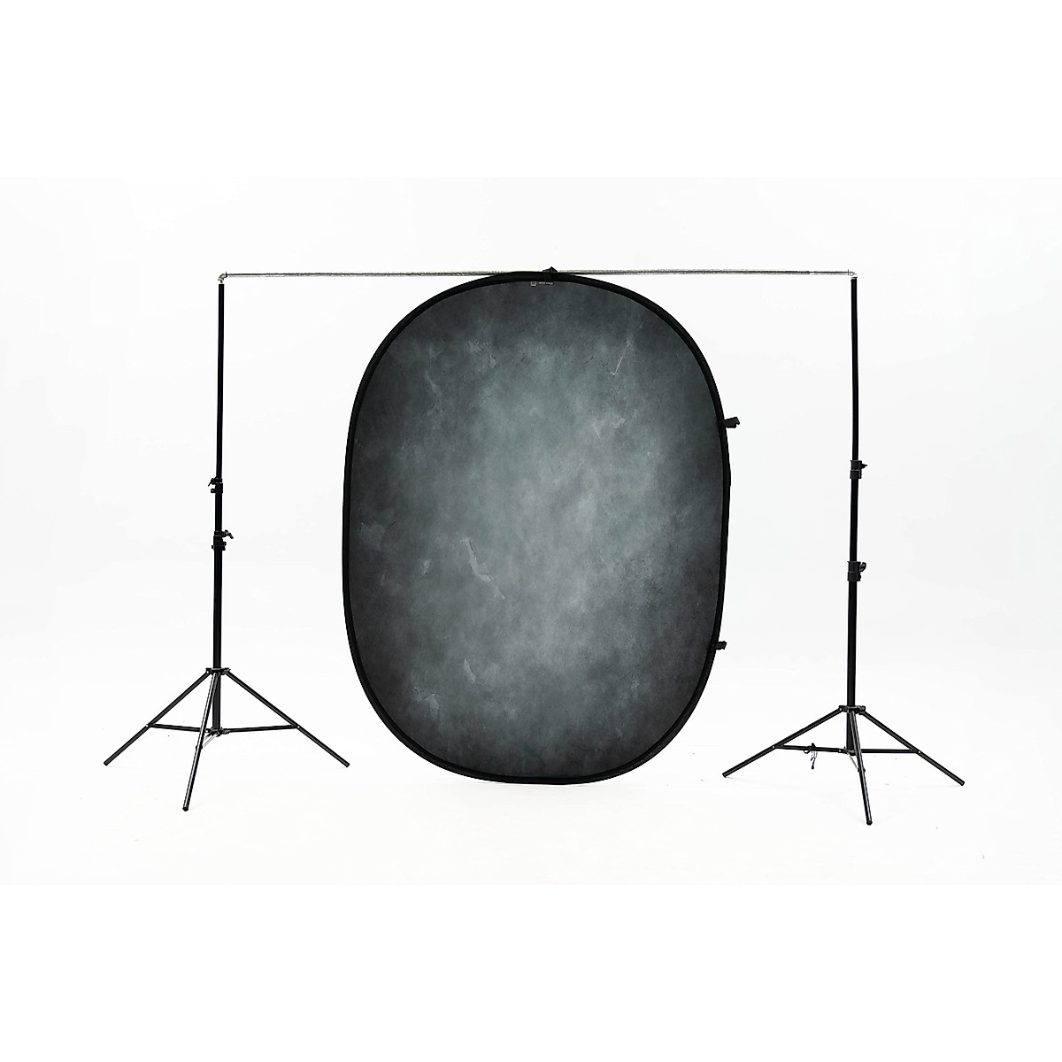 Kate Collapsible Backdrop Pop Up Photo Backdrops Grey Blue Folded Background for Portrait Photography, for Video, for Live Stream, 5x6.5ft
