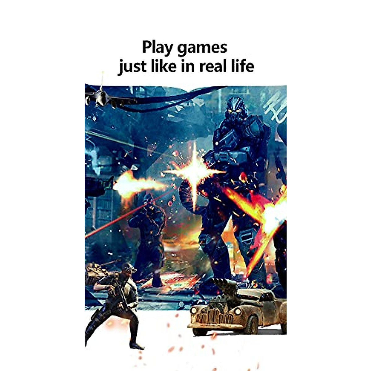 3D VR Glasses Gaming Video Virtual Reality Glasses for 7 inches Mobile Phone