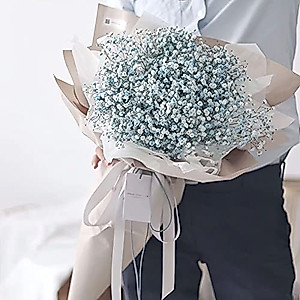 KIMHOME Korean Retro Packaging Waterproof Flower Wrapping Paper Gift Wrapping Flower Shop Bouquet Supplies Roll 23.6 Inch x 32.8 ft (Nude)