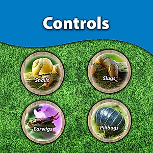 Sluggo Plus - for Organic Gardening - Slug and Snail Killer for Garden - Kills Earwigs, Cutworms, Sowbugs, Pillbugs, and More - 10 lbs