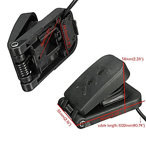 TDPROMOTO Electric Scooter Foot Pedal Throttle Accelerator for ATV Quad Boat E-Bike GoKart