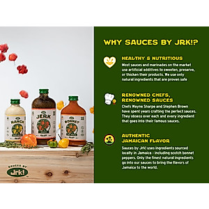 Sauces by Jrk! - Jerk Ranch Pack, Gluten-Free Jamaican Ranch Fusion, Creamy Classic Ranch with Jerk Sauce Kick - 16 oz Each, 2 Pack