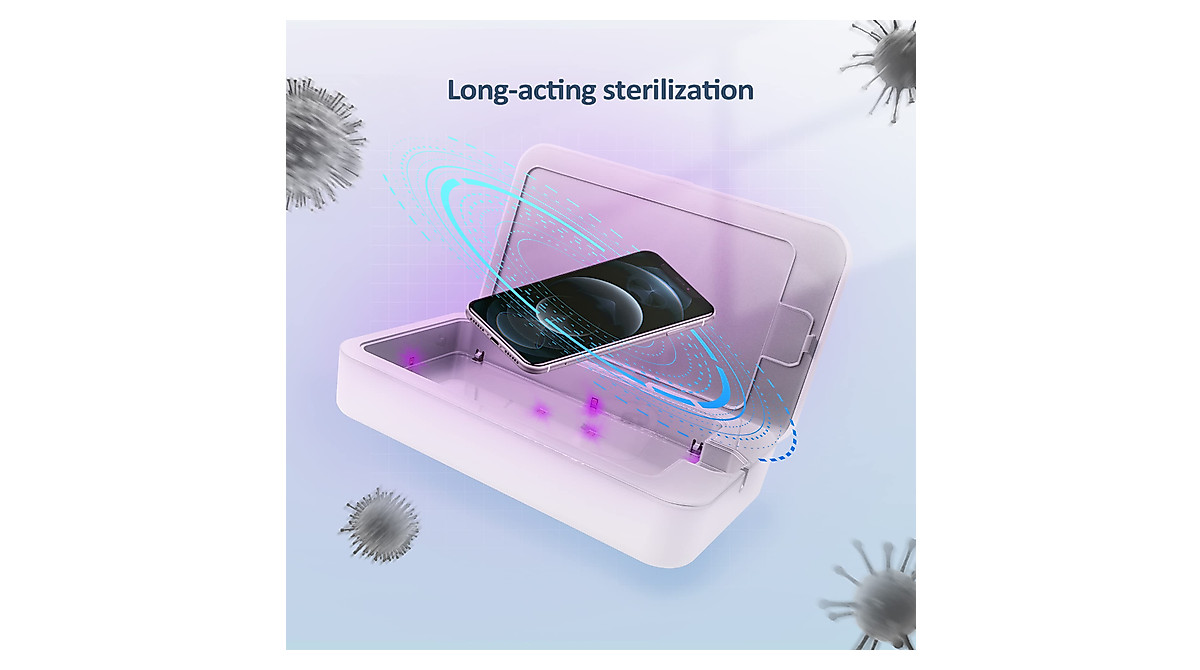 UV Sterilizing Box with Wireless Charger - Sanitize & Charge