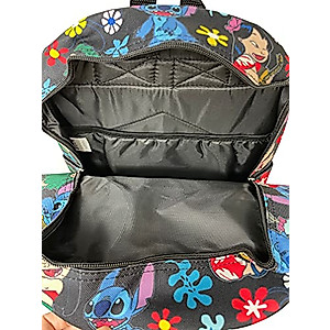 Disney Lilo and Stitch Dance Together Allover Print Black 16 inch Girls Large School Backpack