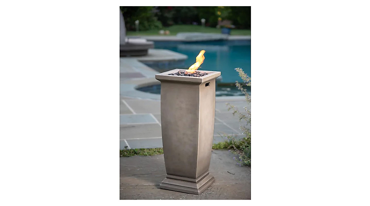 Endless Summer 28" Fire Column Heater for Your Patio