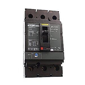 SCHNEIDER ELECTRIC 600-Volt 225-Amp JDL36225 Molded Case Circuit Breaker 600V 225A