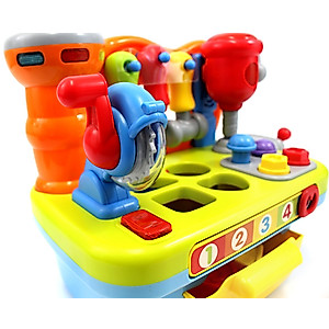 PowerTRC Little Engineer Multifunctional Musical Learning Tool Workbench For Kids