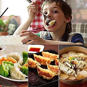 COTEY 6 Inch Empanda Press, Large Stainless Steel Dumpling Maker, 2-in-1 Dough Cutter/Dumpling Mold for Empanada, Dumpling, Ravioli, Pierogi & Hand Pie