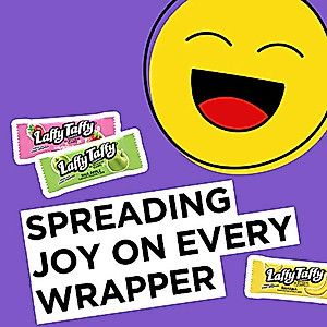 Laffy Taffy Candy, Assorted Fruit Flavors, Individually Wrapped Mini Bars, 6 Ounce Bag