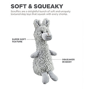 Outward Hound Scruffles Bunny Plush Squeaky Dog Toy, Small