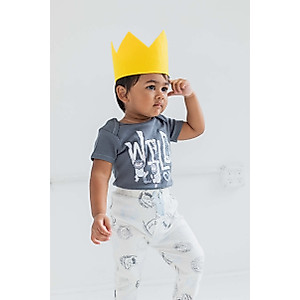 Warner Bros. Where the Wild Things Are Baby Boys Bodysuit & Pants & Hat Gray/Yellow/White 12 Months