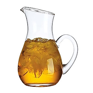 Glass Water Pitcher with Spout – Elegant Serving Carafe for Water, Juice, Sangria, Lemonade, and Cocktails – Crystal-Clear Glass Beverage Pitcher.