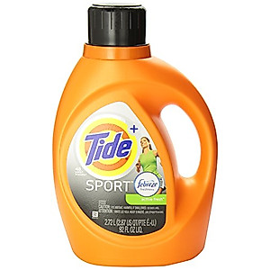 Tide Plus Febreze Fresh Sport Odor Defense Liquid Laundry Detergent, Active Fresh Scent, 2.72 L (59 Loads) - Packaging May Vary