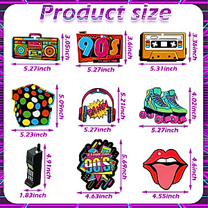 80s 90s Party Decorations Retro 1980s Hip Hop Hanging Swirls Ceiling Decor for Adults Back to The 80s 90s Throwback Birthday Neon Rock Party Supplies(Retro)