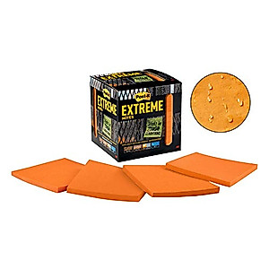 Post-it Extreme Notes, Stop Re-work on the Job, Removes cleanly, 100X the holding power, Orange, 3 in x 3 in, 12 Pads/Pack, 45 Sheets/Pad (EXTRM33-12TRYO)