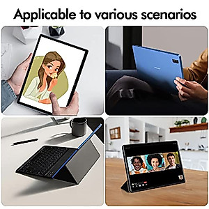 DUODUOGO Tablet 2 in 1, 10.1 inch Android Tablet, 8GB RAM +64GB ROM(1TB Expand), GMS Certificated Wi-Fi Tablets, Octa-Core Processor, Games, Bluetooth, 1920x1200 IPS HD Display, DGO-S9 (Blue)