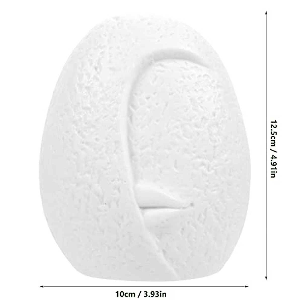 BESPORTBLE White Vase Human Face Planter Ceramic Plant Pot Funny Pot Human Head Statue Bonsai Holder Flower Bowl Garden Abstract Decorations for Garden Landscape Home Ceramic Vase