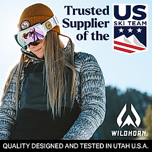 WILDHORN Roca Snowboard & Ski Goggles - US Ski Team Official Supplier - Interchangeable Lens - Premium Snow Goggles