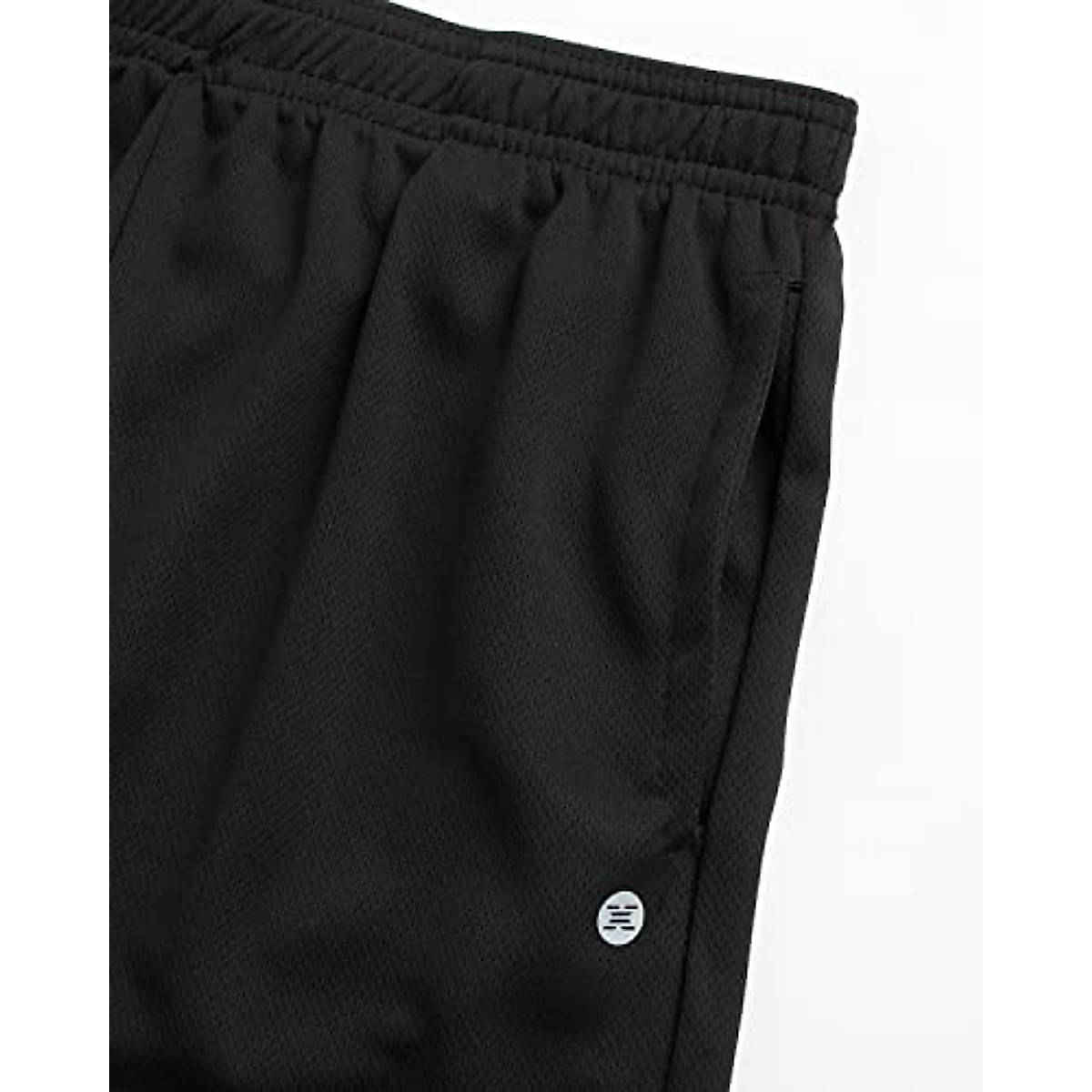 RBX Boys’ Athletic Shorts - 4 Pack Lightweight Fleece Performance Basketball Shorts - Activewear Shorts for Boys (Size: 8-16), Size 10-12, Green Camo/White Blue