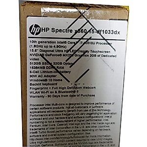 HP Spectre x360-15.6" 4K Touch - 10th gen i7-10510U - 16GB - 512GB Optane SSD - Dark Ash