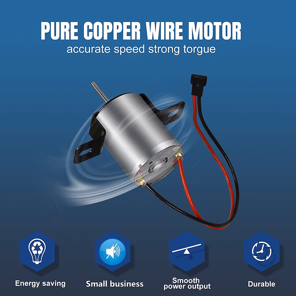 Fireplace Fan Accessories Motor and Power Generation sheet/4-Blade Heat Powered Stove Fan for Wood/Log Burner