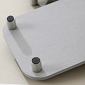 NiuYichee Home Sink Caddy with Grooves, Stainless Steel Feet with Rubber Bottom, Water Absorbing Stone Used for Hand Soaps & Brushes & Toiletries in The Modern Home