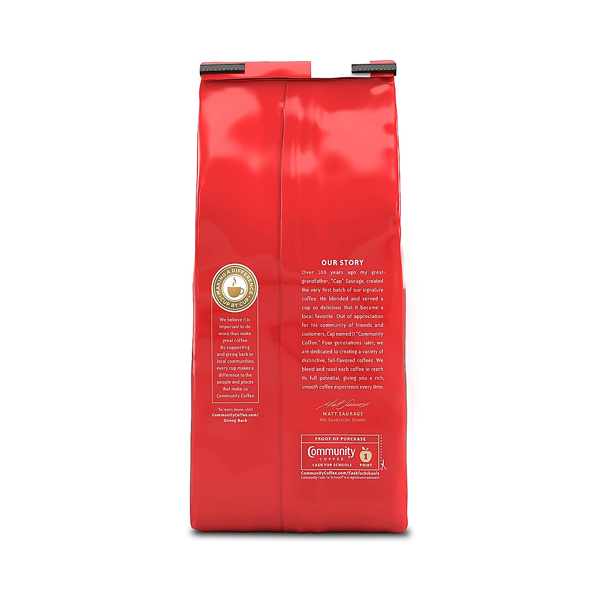 Community Coffee Café Special 72 Ounce, Decaf Medium Dark Roast Ground Coffee, 12 Ounce Bag (Pack of 6)