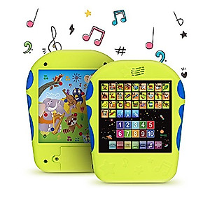 Spanish Learning Tablet for Kids - Bilingual Toy for Toddlers to Learn Spanish ABC, Numbers, Spelling, “Where is?” Game, Melodies, Animals and Sounds - 3 Years and Up