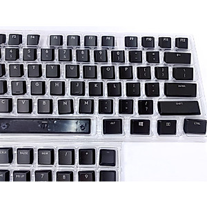wj forG915 Full Set of 109/87 Keycaps Replacement G915/G913/G815/G813 TKL RGB Gaming Mechanical Keyboard (109 Keys Black G915)