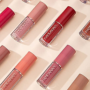 COOSA 12 Colors Matte Liquid Lipstick Set,Super Stay Liquid Velvet Lipstick Non-stick Cup Waterproof Long Lasting Lip Gloss Set for Women