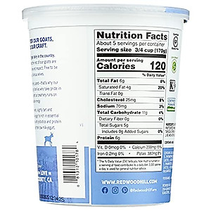 Redwood Hill Goat Milk Yogurt, Plain, 32 oz