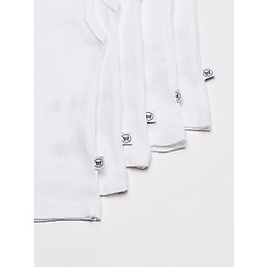 HonestBaby Unisex Baby Multipack Muscle T-shirts Sleeveless Tees 100% Organic Cotton For Infant Boys, Girls, And Toddler Tank Top, 5-pack Bright White, 3-6 Months US